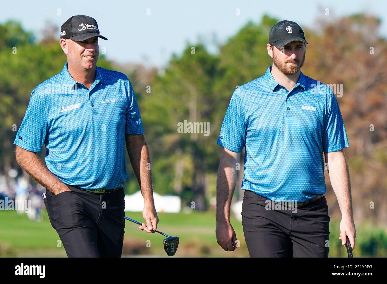 December 21, 2024, Orlando, Florida, USA: Stewart Cink (L) and son ...