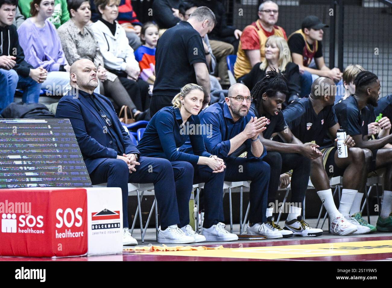 Brussels, Belgium. 05th Jan, 2025. Antwerp's general manager Eddy Faus ...