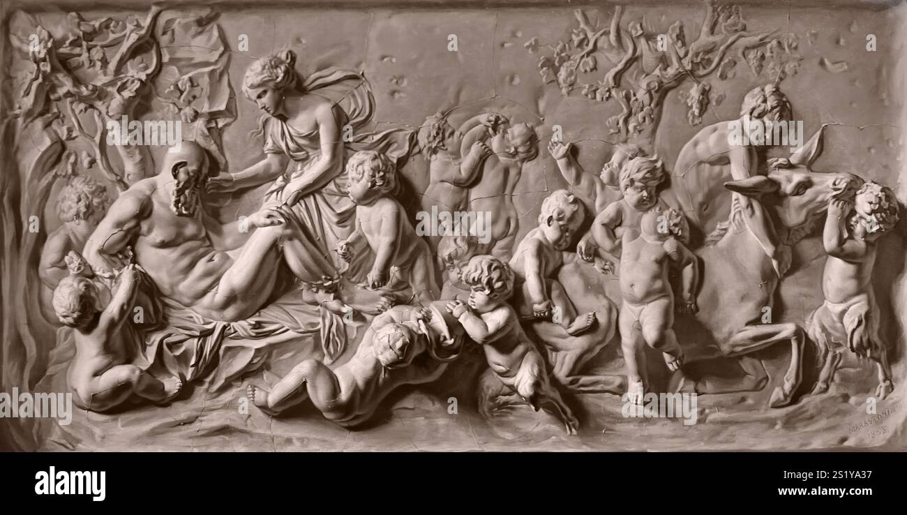 Bacchus Allegory 1855 by Jozsef Marastoni, Fine Art Museum, Italian ...