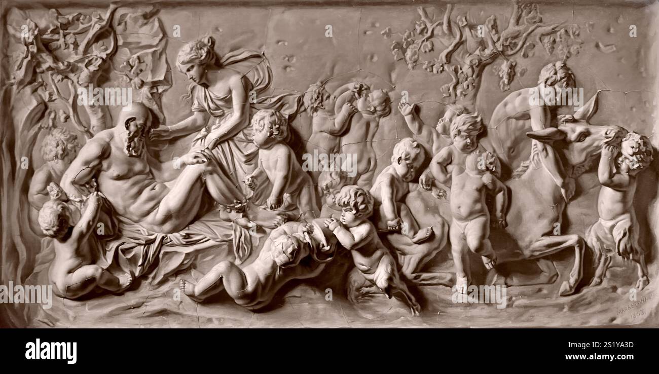 Bacchus Allegory 1855 by Jozsef Marastoni, Fine Art Museum, Italian ...