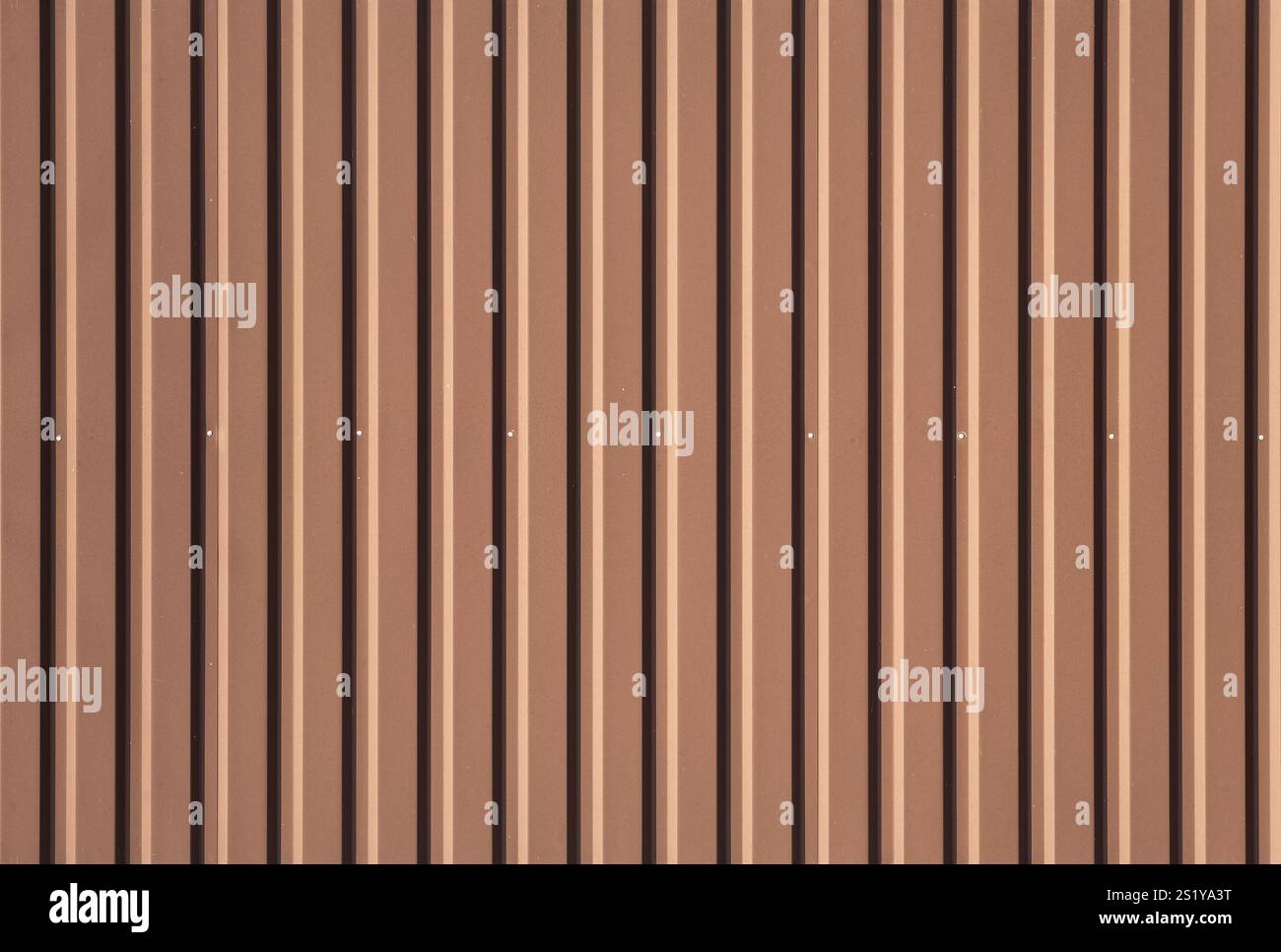Seamless texture of brown profiled metal sheet Stock Photo - Alamy