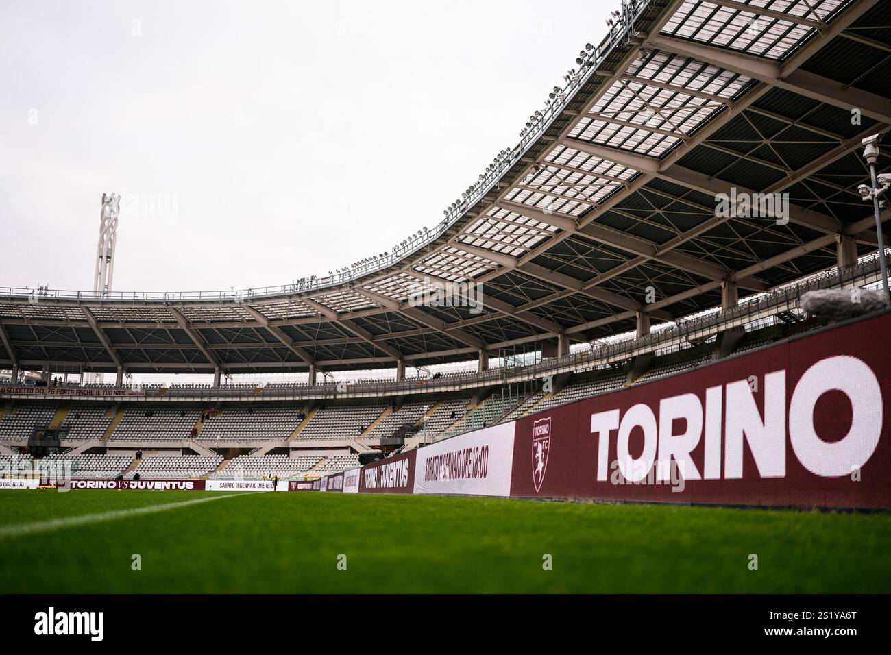 Torino, Italia. 05th Jan, 2025. Details of Stadium before the Serie A ...