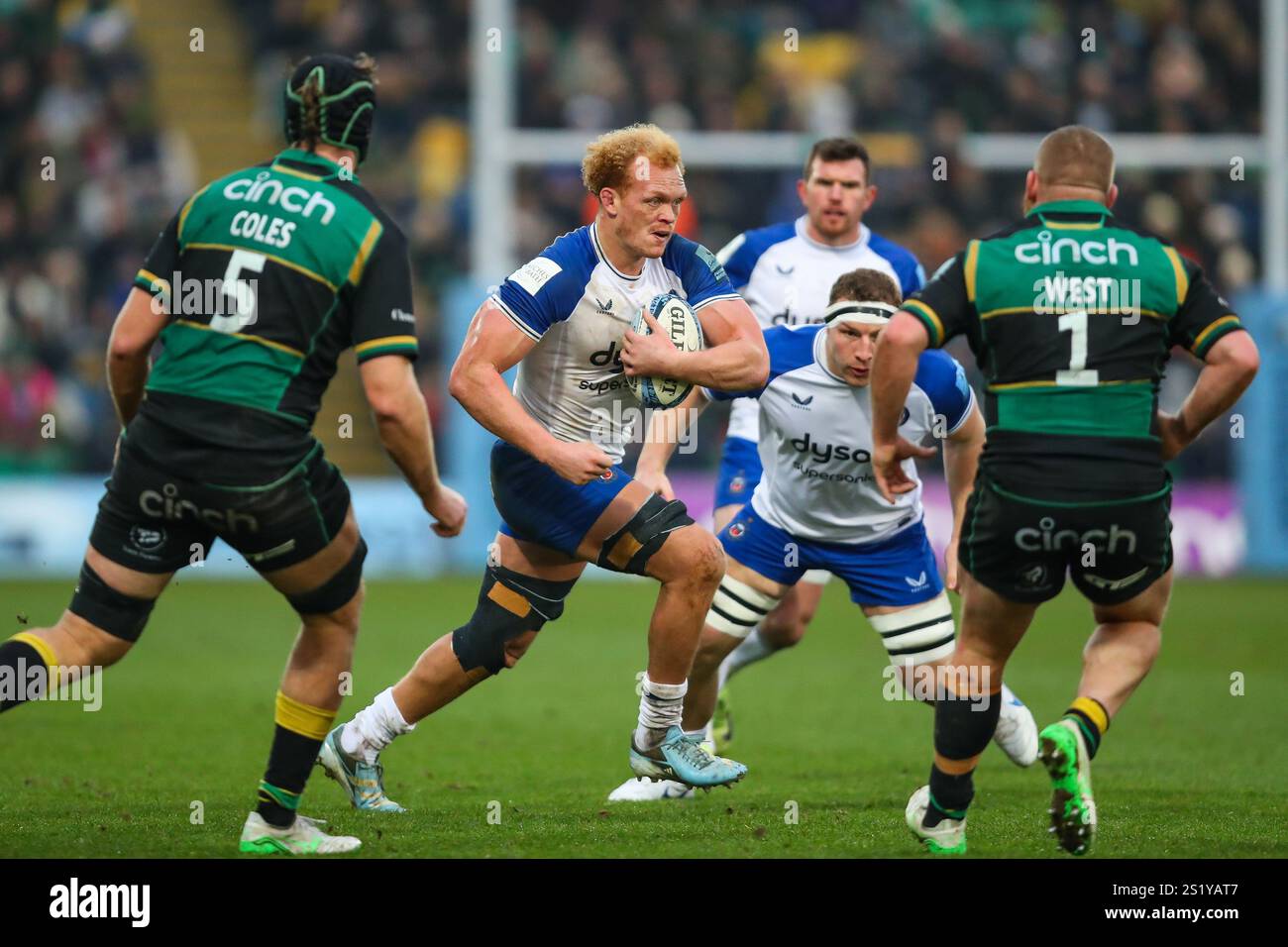 Miles Reid of Bath Rugby in action during the Gallagher Premiership ...
