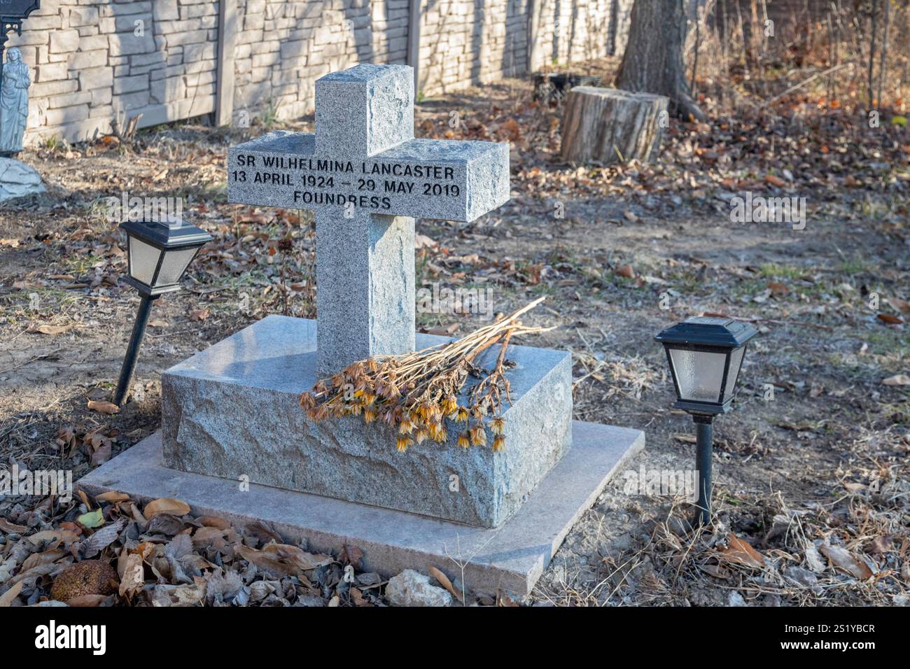Gower, Missouri - The grave of Sister Wilhelmina Lancaster, founder of the Abbey of Our Lady of ...