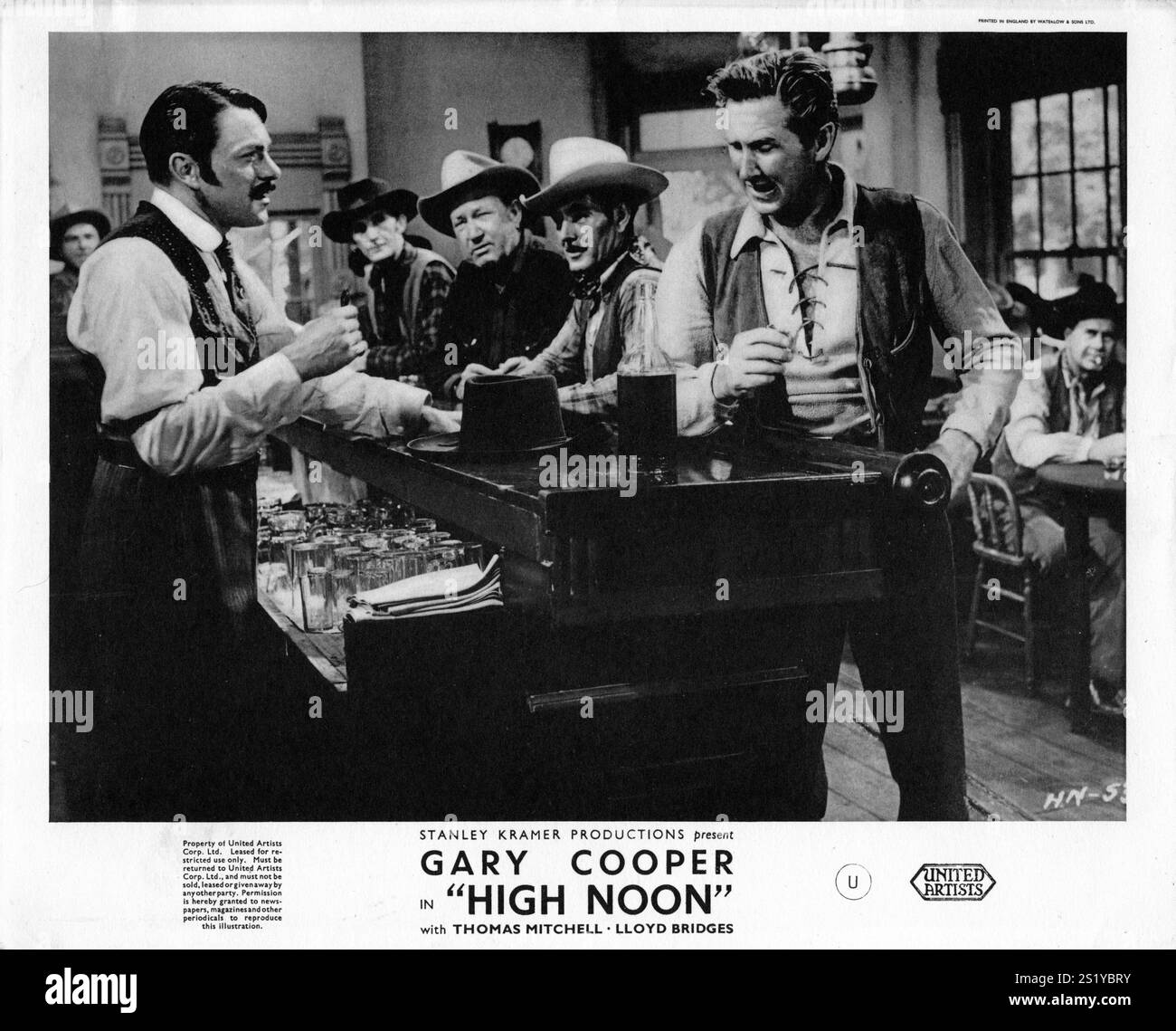 LLOYD BRIDGES in a scene from HIGH NOON Director FRED ZINNEMANN Story ...