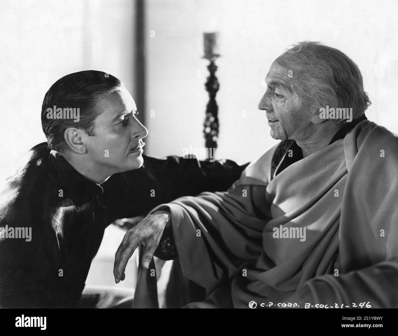 RONALD COLMAN as Robert Conway and SAM JAFFE as the High Lama in a ...