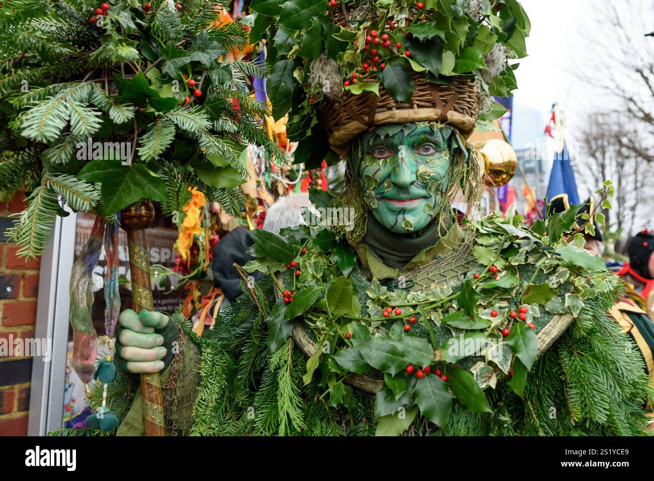 London, UK. 5 January 2025. People gather to celebrate the Twelfth ...