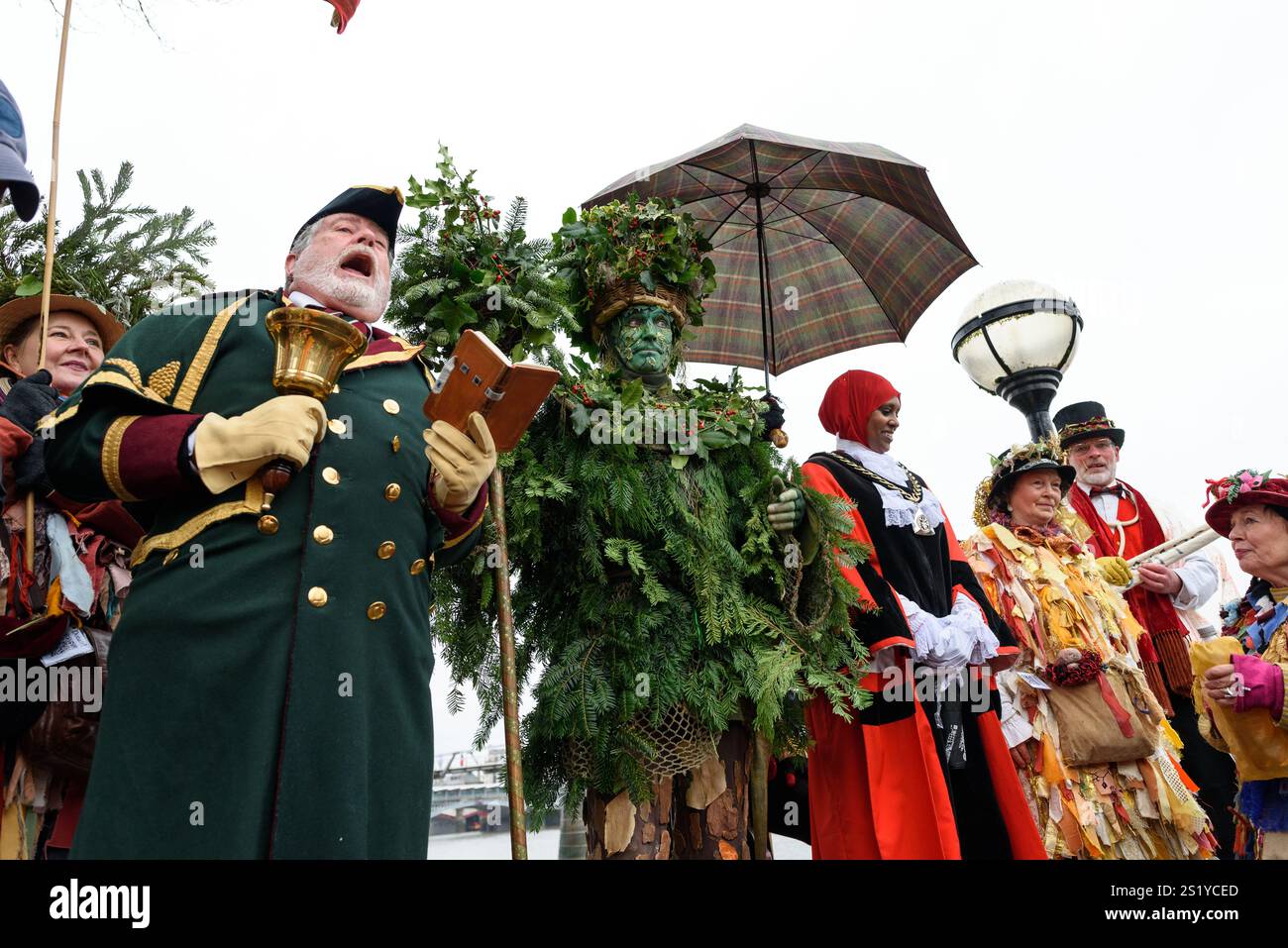 London, UK. 5 January 2025. People gather to celebrate the Twelfth ...