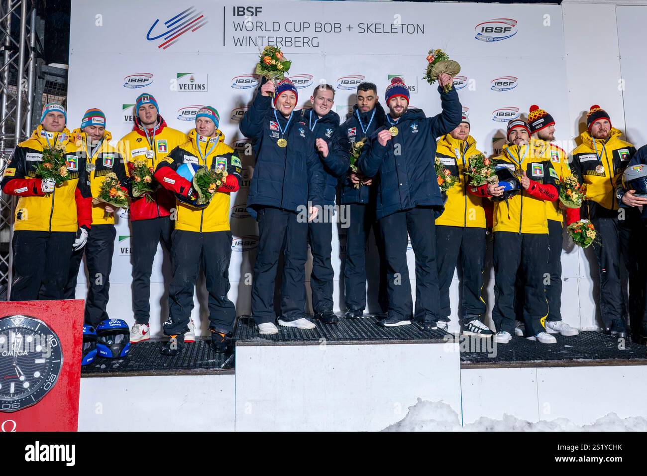 Winterberg, Germany. 05th Jan, 2025. Bobsleigh: World Cup, four-man ...