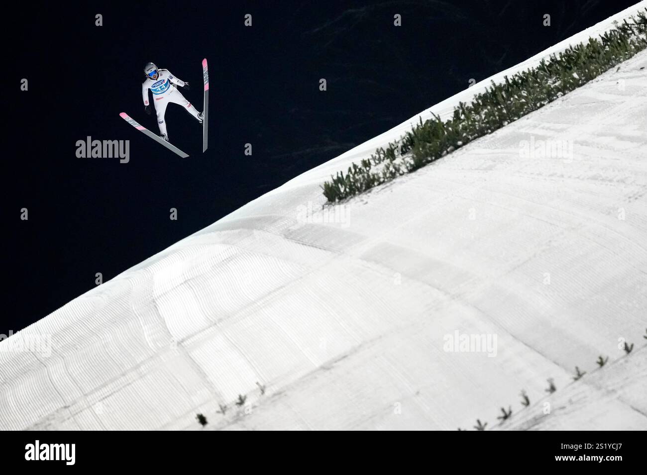 Halvor Egner Granerud, of Norway, soars through the air during his ...