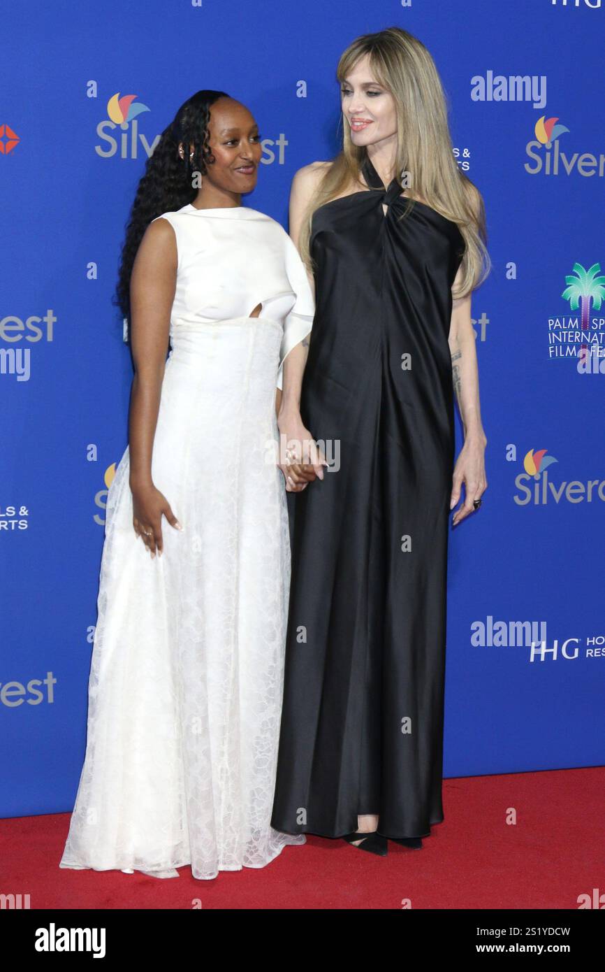 Ca. 03rd Jan, 2025. Zahara Marley Jolie, Angelina Jolie at arrivals for ...