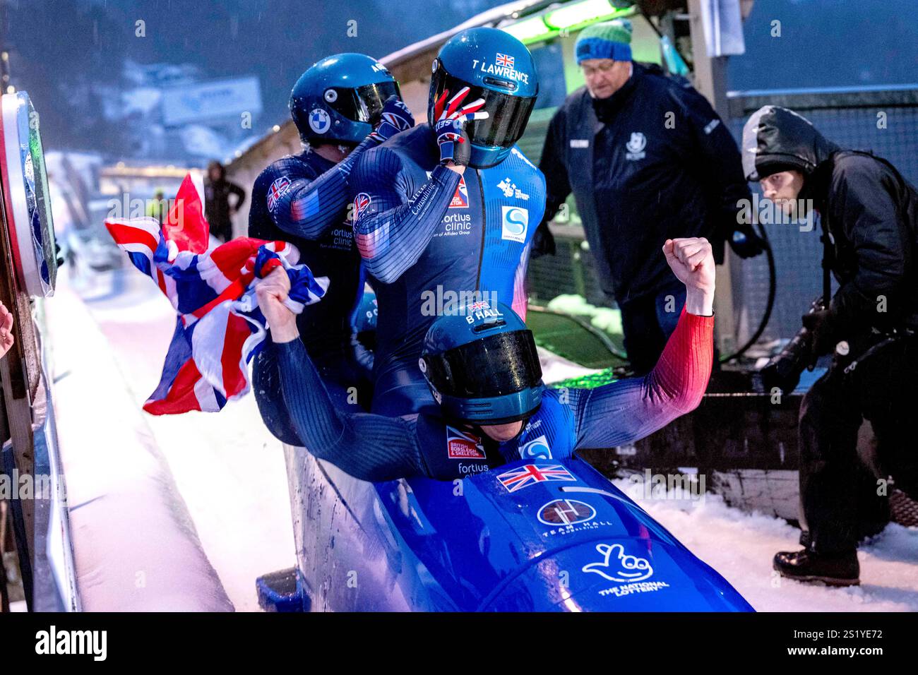 Winterberg, Germany. 05th Jan, 2025. Bobsleigh: World Cup, four-man ...