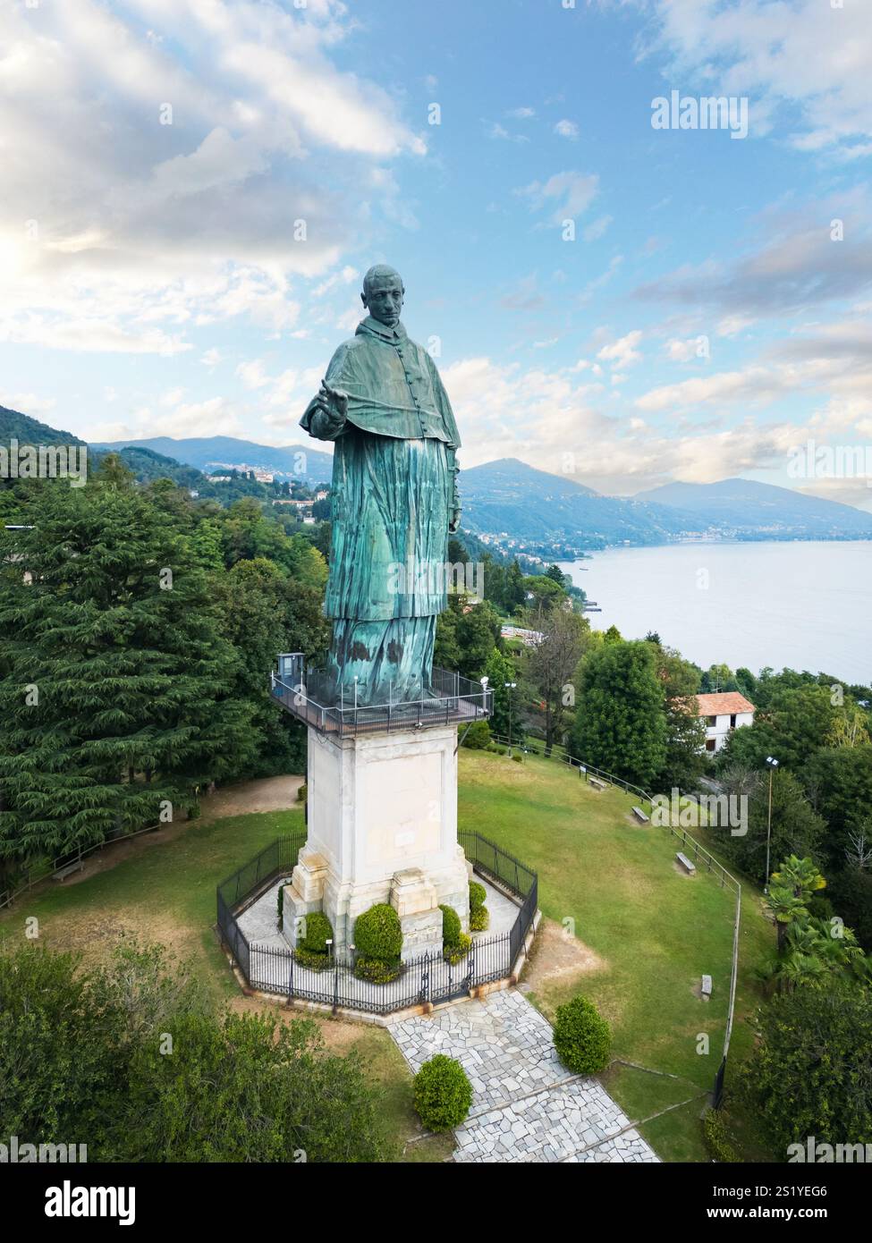 San Carlone statue, also known as Colossus of San Carlo Borromeo at the ...