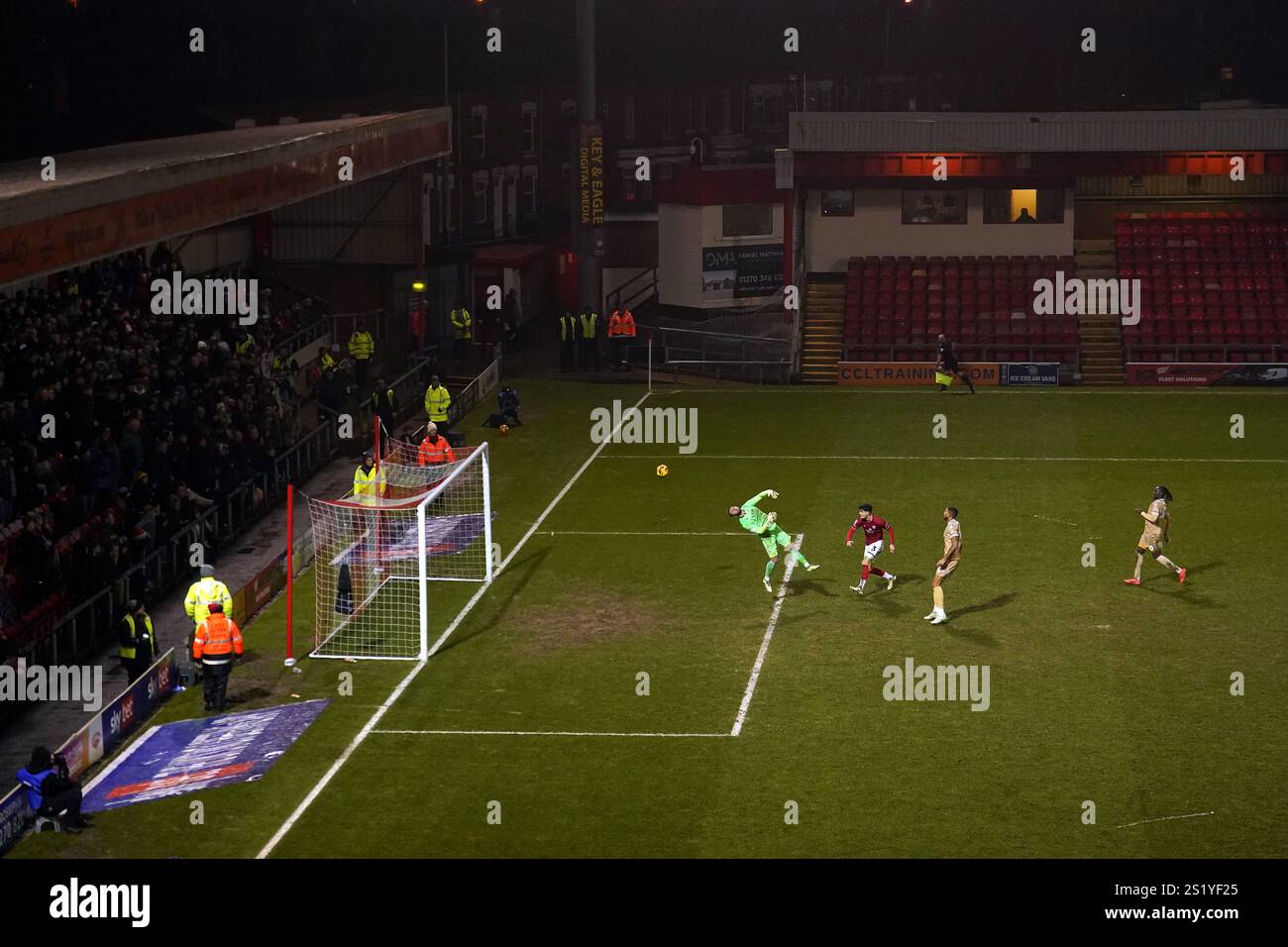 Crewe Alexandra's Jamie Knight-Lebel scores their side's fourth goal of ...