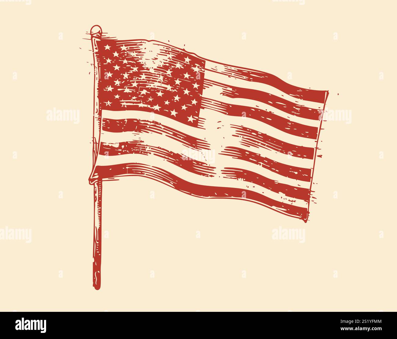 USA Flag - Distressed american flag with splash elements, eps 10 ...