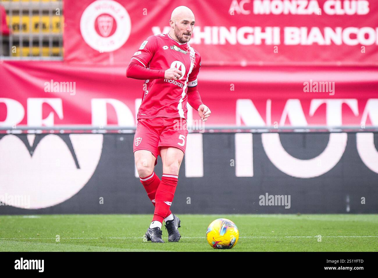 Luca CALDIROLA of AC Monza during the Italian championship Serie A ...