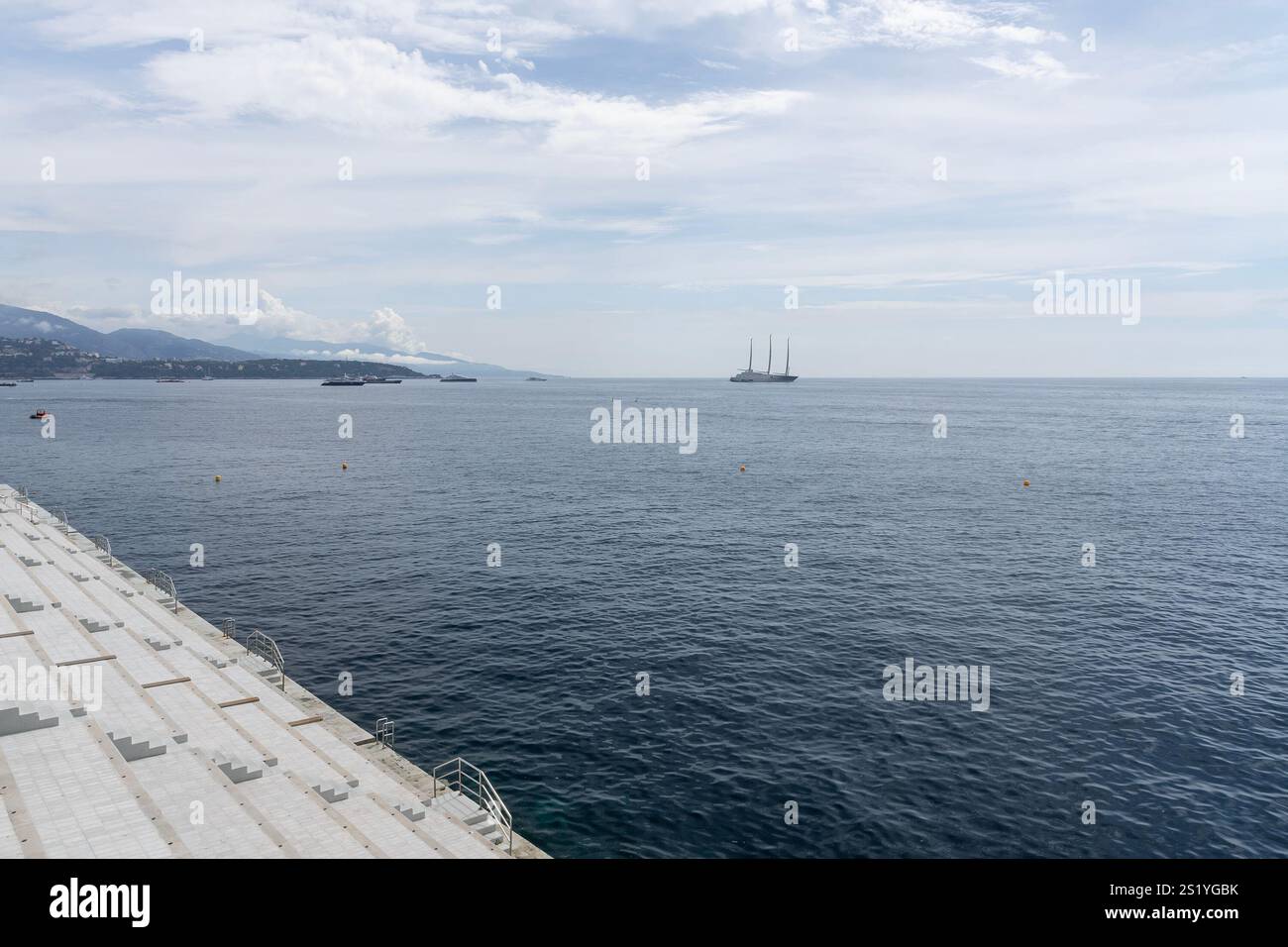 Monte Carlo, Monaco - The Solarium Beach, an artificial beach built on ...
