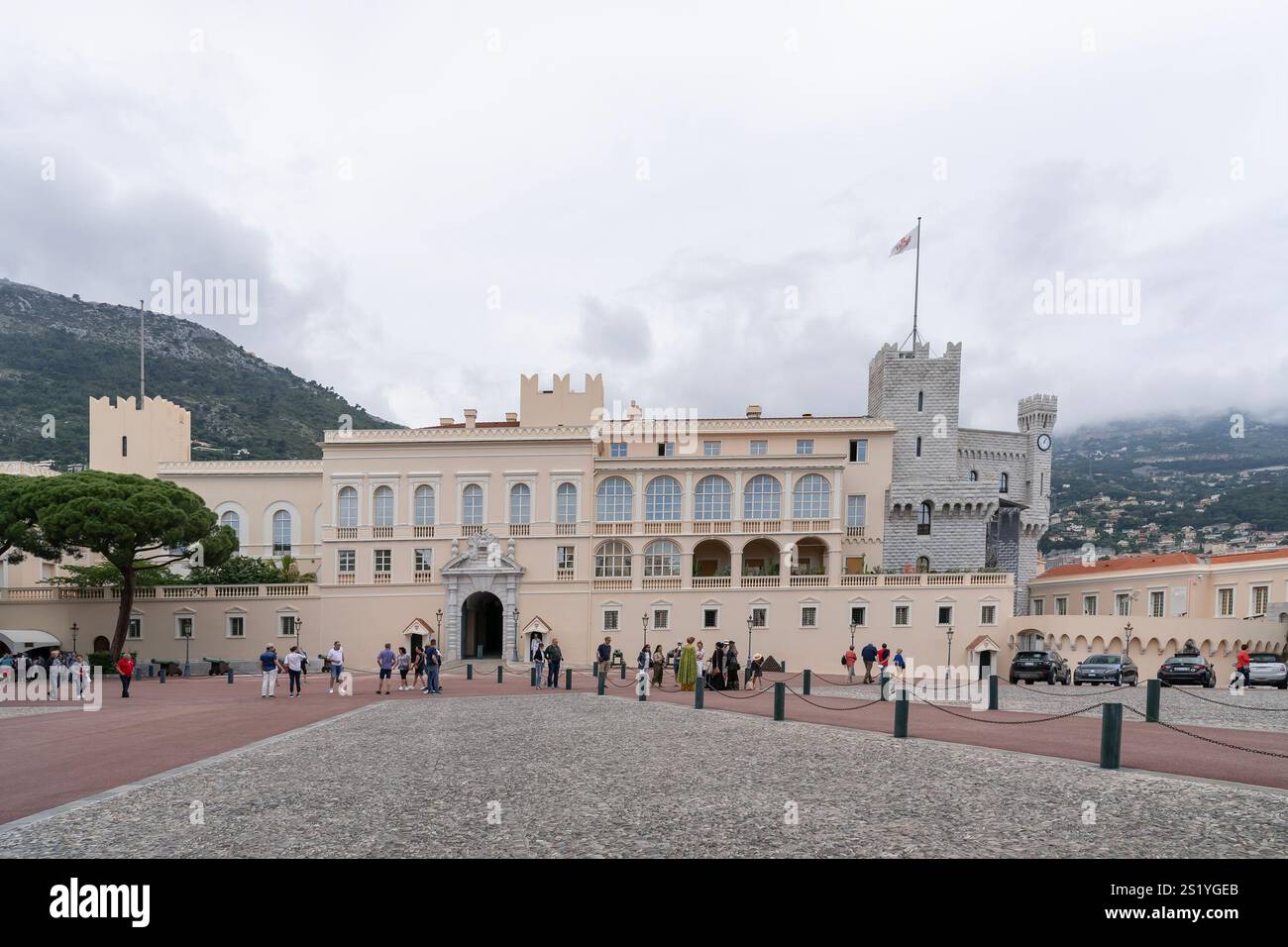 Monte Carlo, Monaco - View of the Prince's Palace of Monaco and the ...