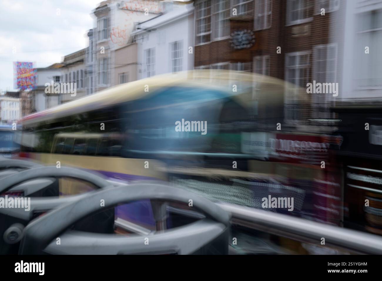 Blurring of Bus Stock Photo - Alamy