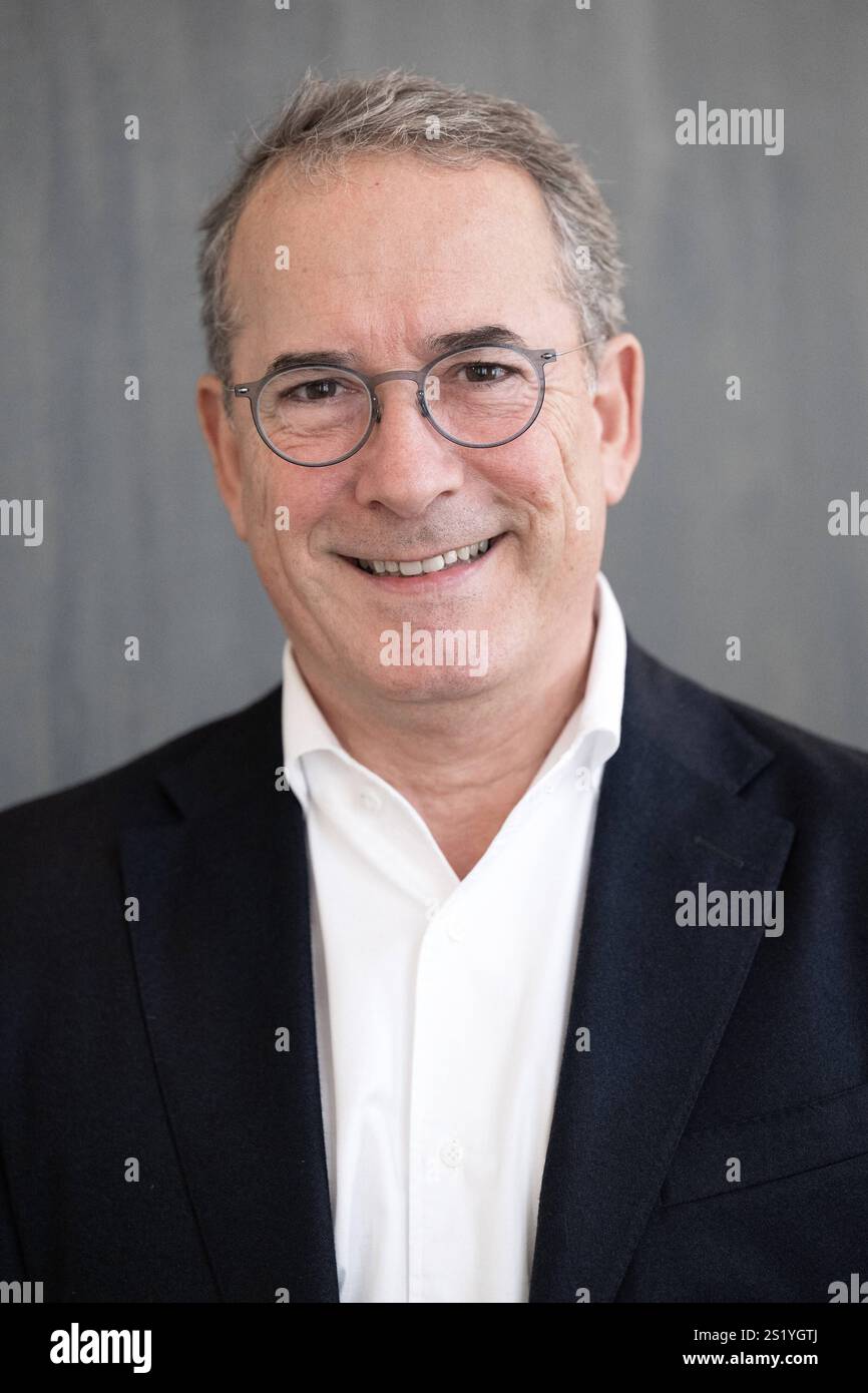 Paris, France. 05th Jan, 2025. Lawyer Thomas Baudesson poses at her office, on December 2, 2024 ...