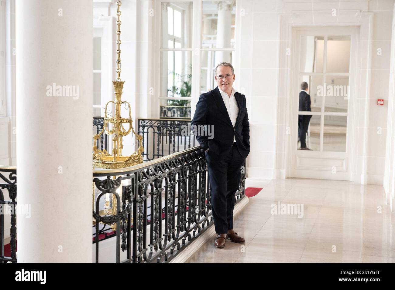 Paris, France. 05th Jan, 2025. Lawyer Thomas Baudesson poses at her office, on December 2, 2024 ...