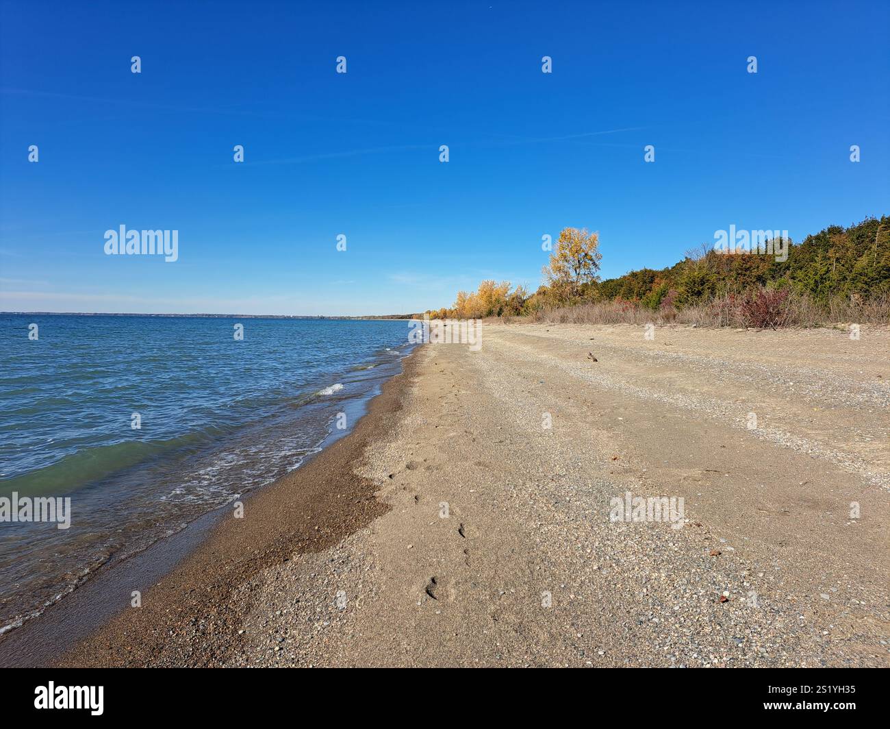 Beach by the dunes at Point Pelee National Park in Leamington, Ontario ...