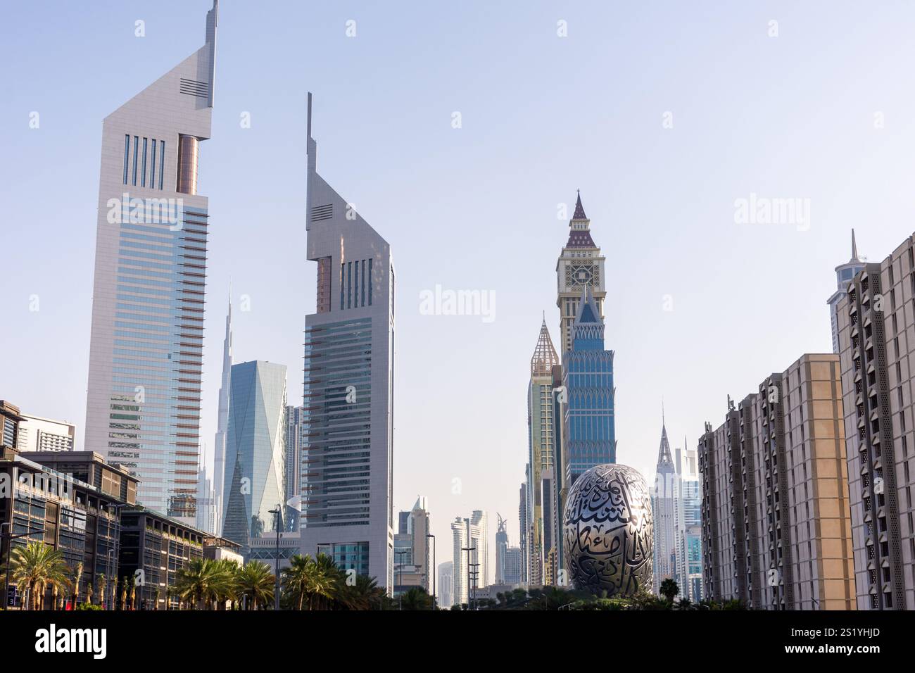 Jumeirah Emirates Towers on Sheikh Zayed Road in Dubai City, United ...