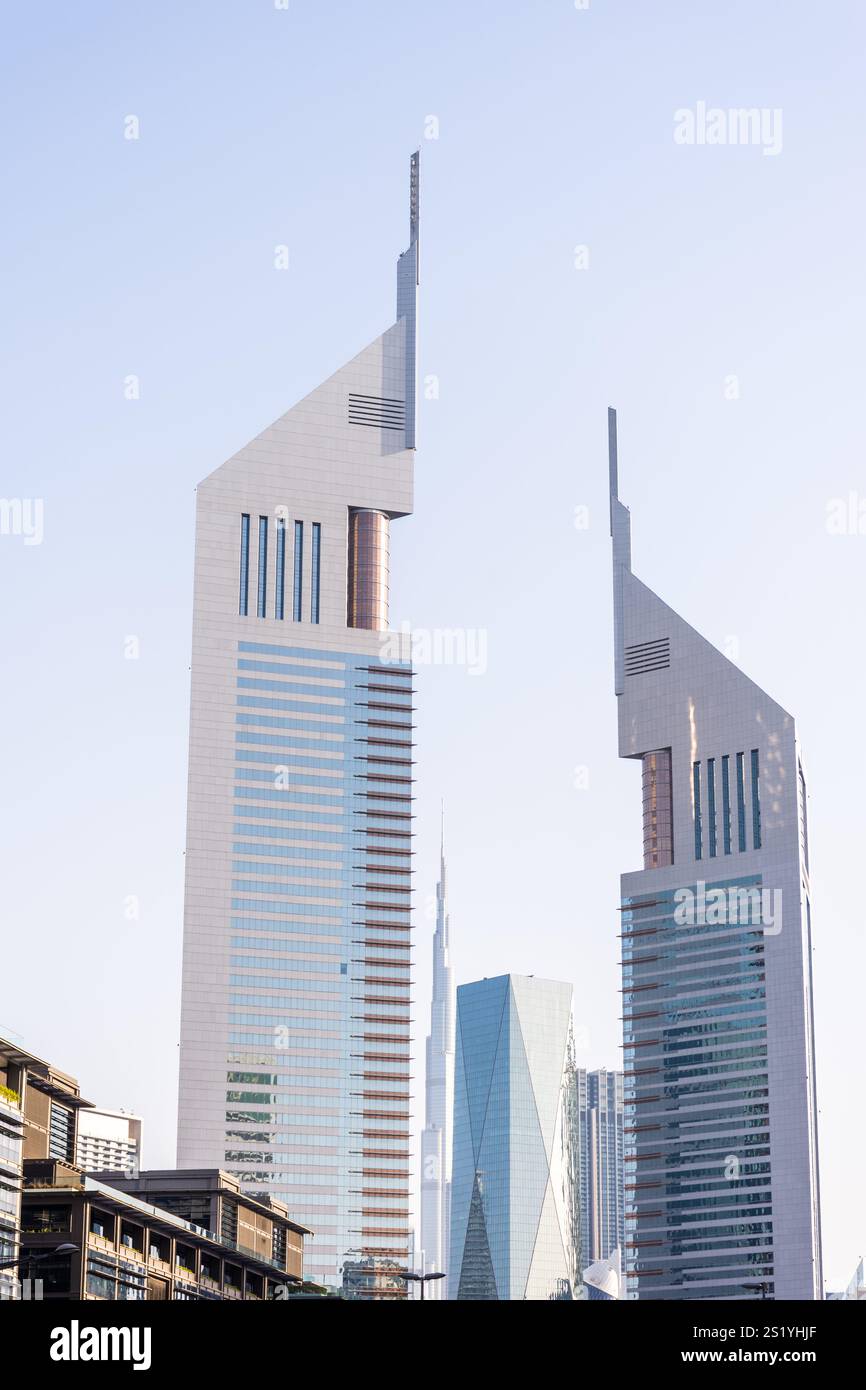 Jumeirah Emirates Towers on Sheikh Zayed Road in Dubai City, United ...