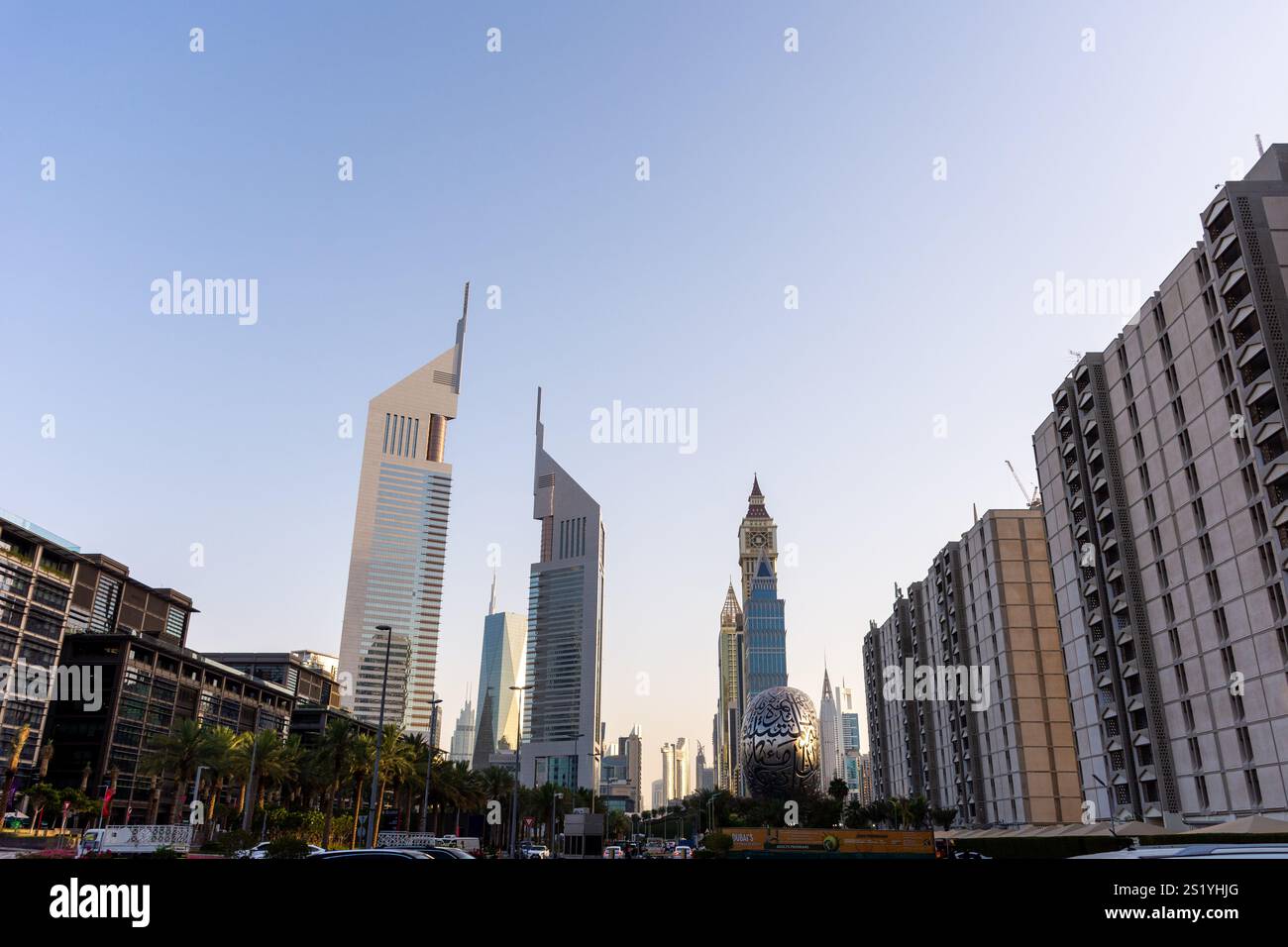 Jumeirah Emirates Towers on Sheikh Zayed Road in Dubai City, United ...