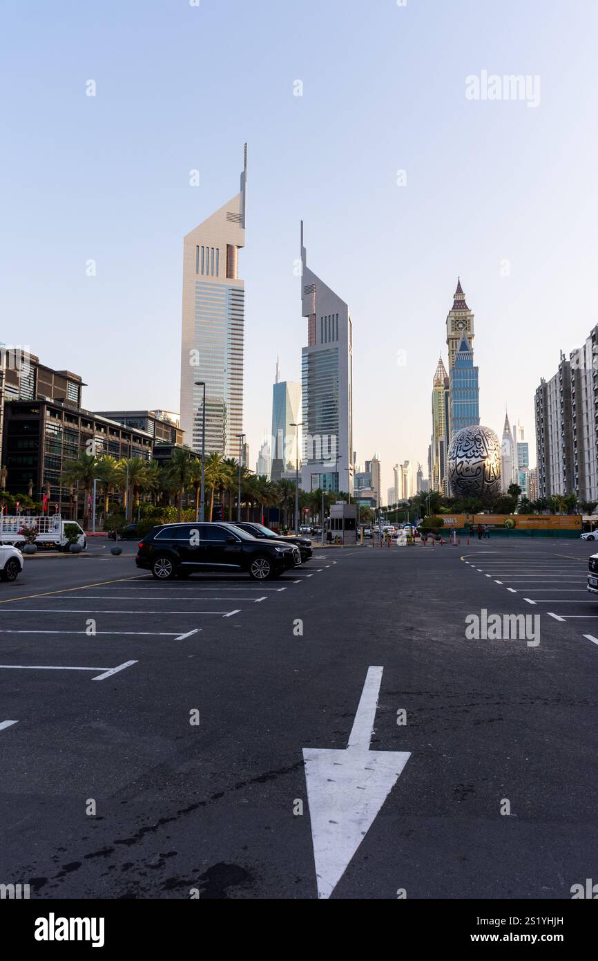 Jumeirah Emirates Towers on Sheikh Zayed Road in Dubai City, United ...