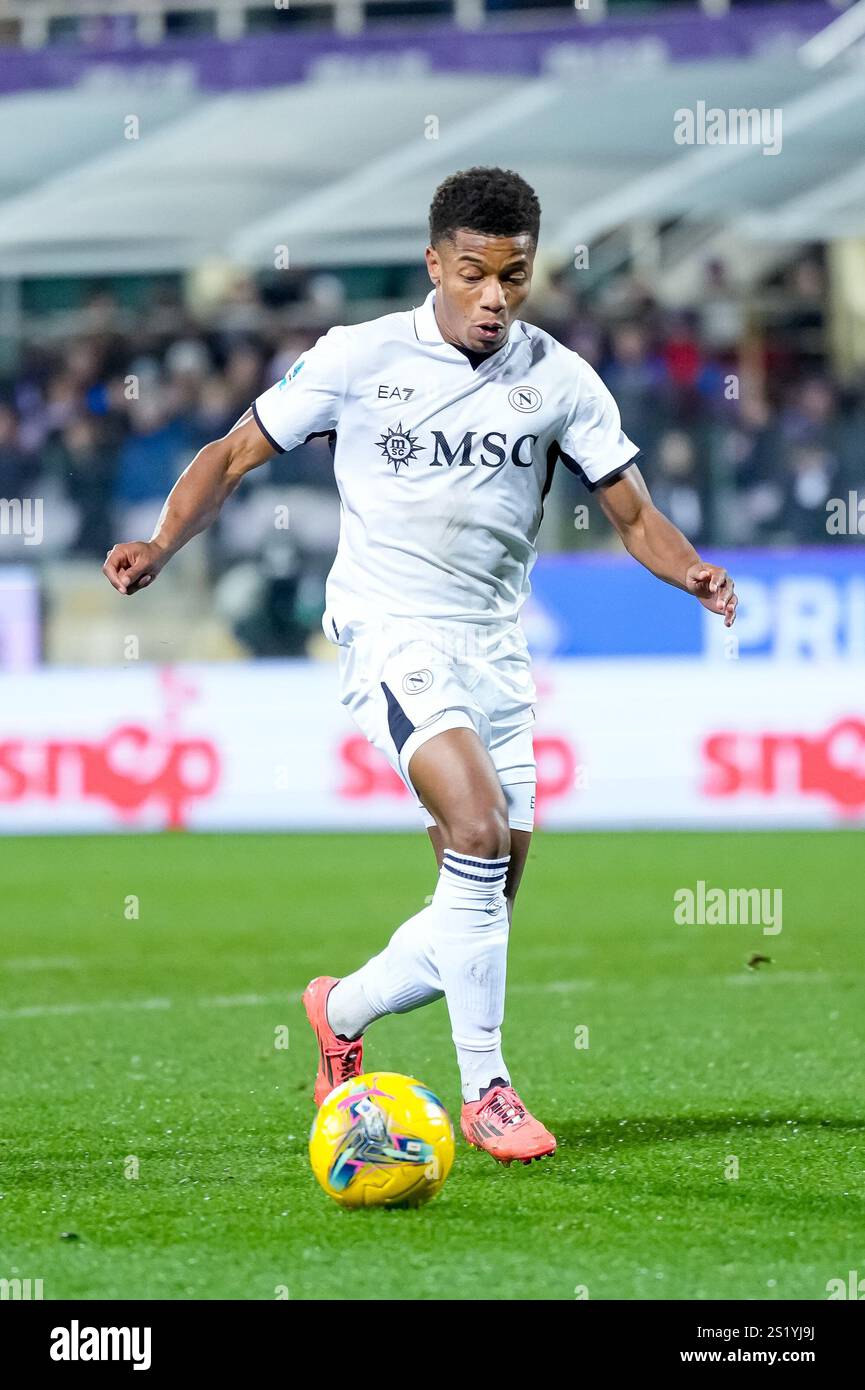 Florence, Italy. 04th Jan, 2025. David Neres of SSC Napoli during the ...