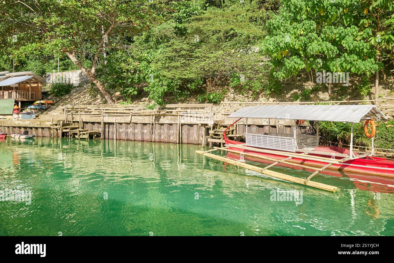 View of the Loboc river bank, one of the main destinations on Bohol ...