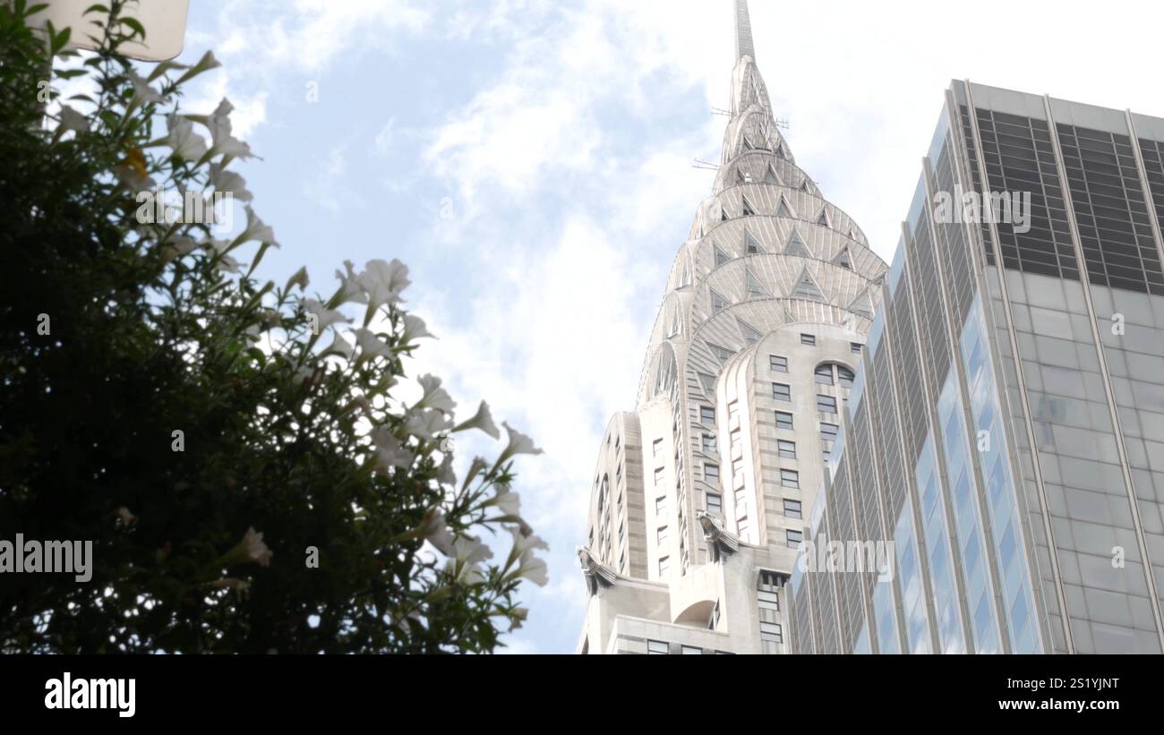 New York City Manhattan Midtown 42 street architecture. Chrysler ...