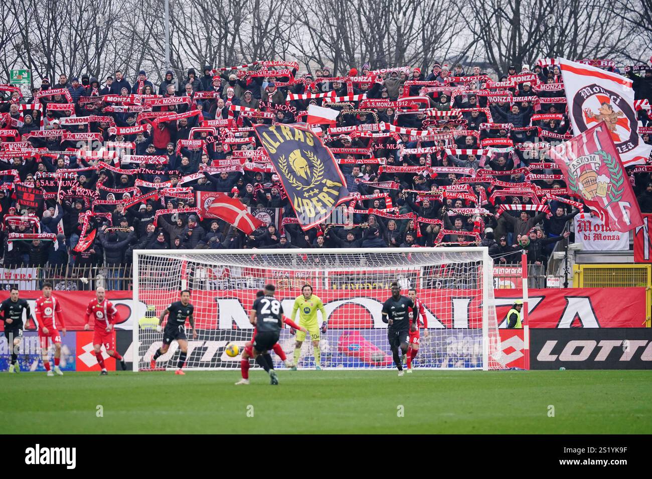 AC Monza supporters of Curva Davide Pieri during the Italian ...