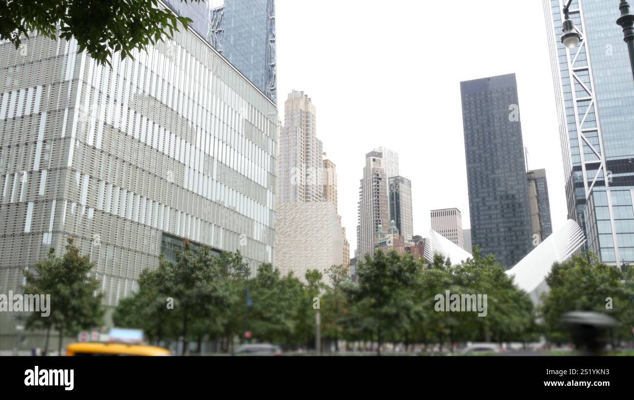 New York City Lower Manhattan Downtown Financial District street ...