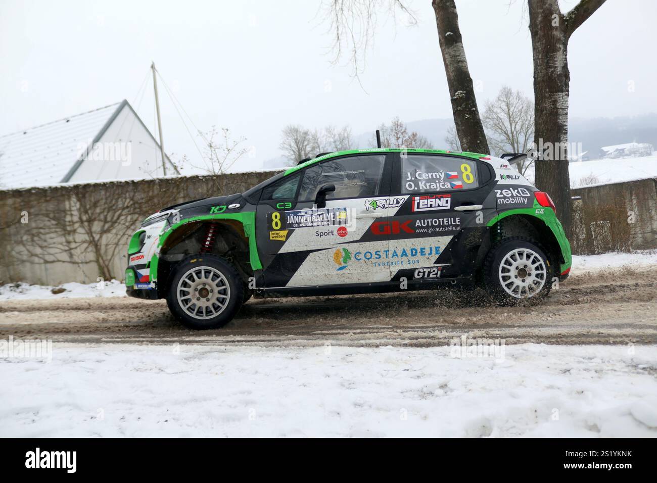 Czech Jan Cerny, Onrej Krajca with Citroen C3, Rally 2 compete during the 38th LKW FRIENDS on ...