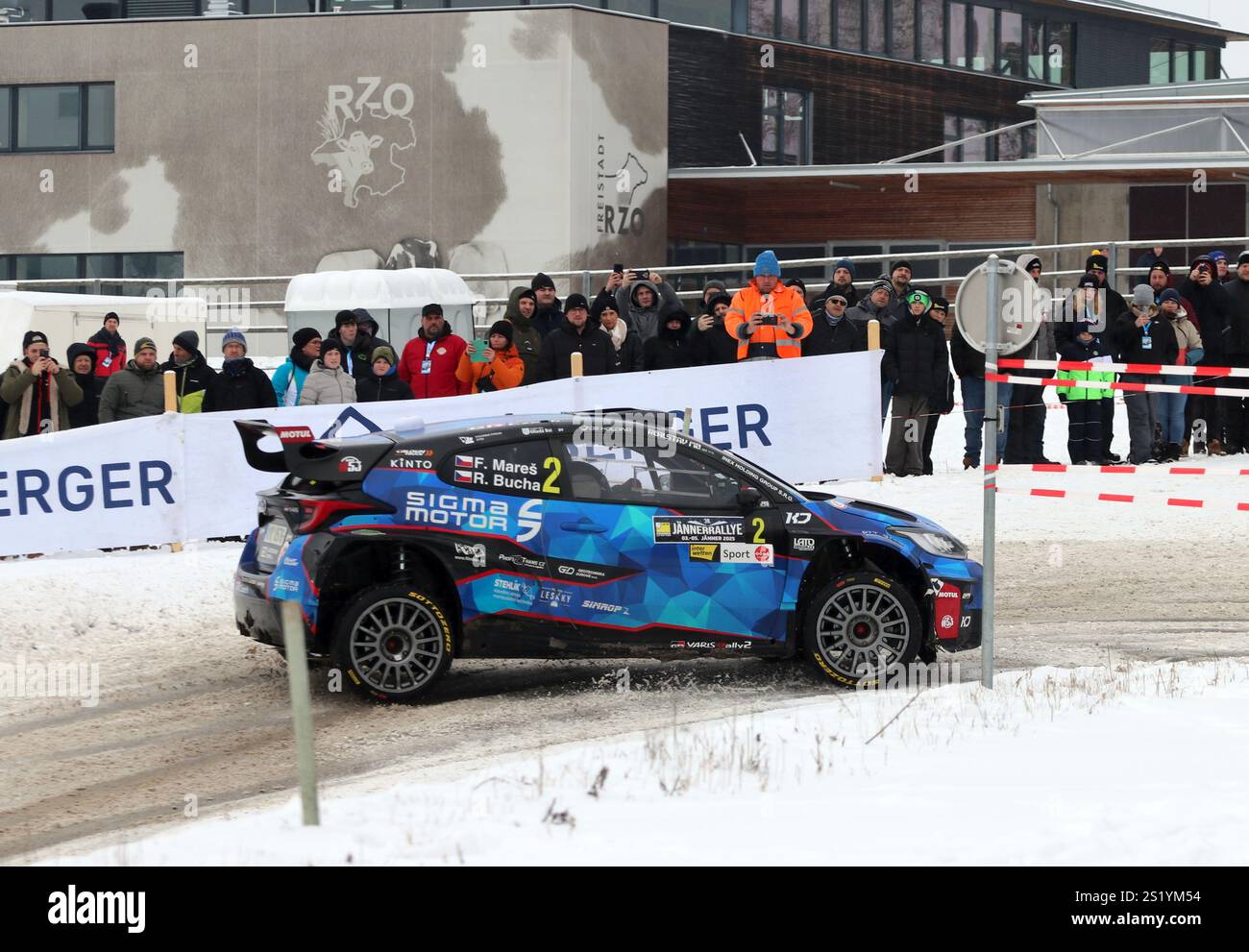 Czech Filip Mares, Radovan Bucha with Toyota GR Yaris Rally2 compete during the 38th LKW FRIENDS ...