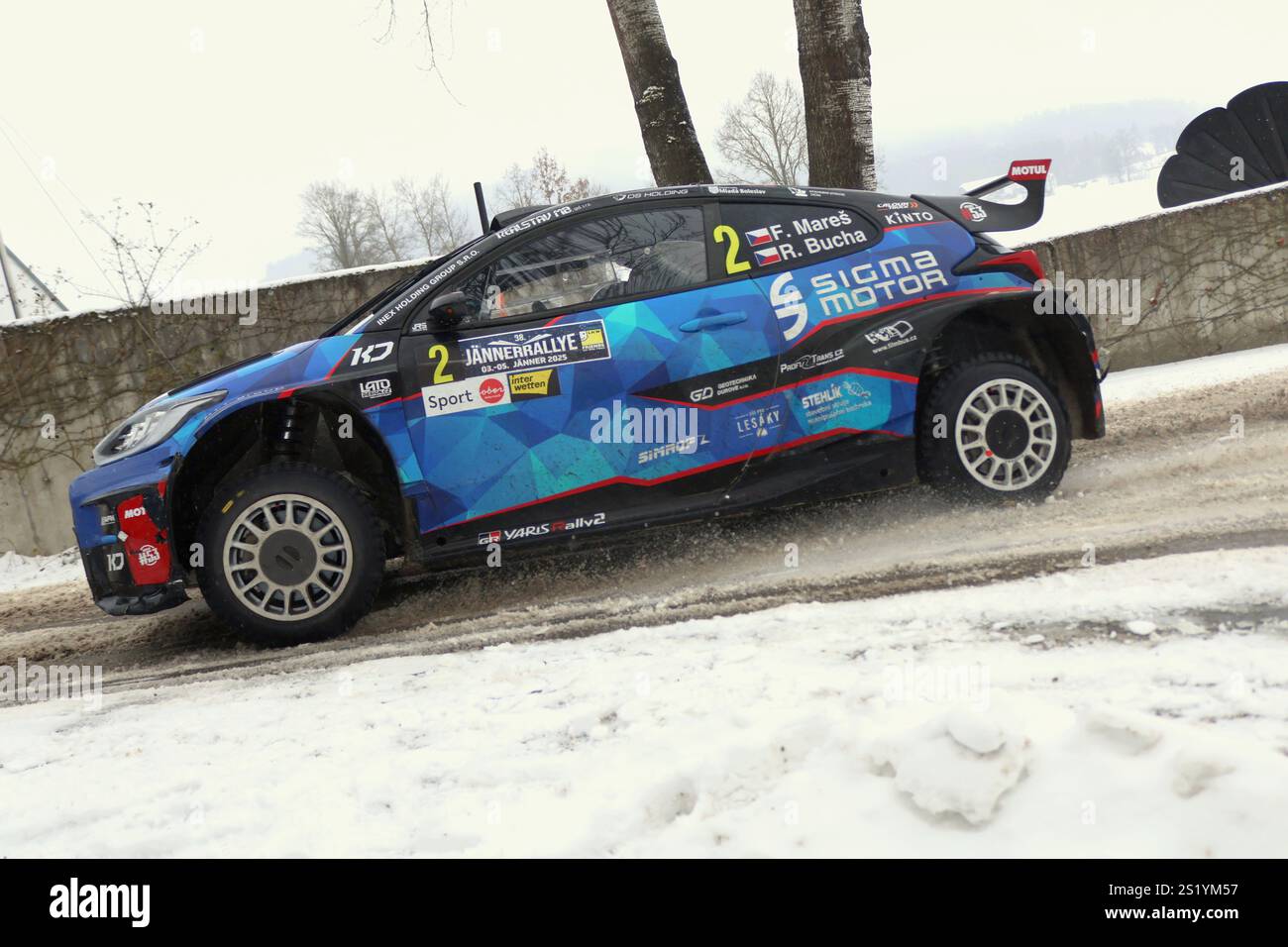 Czech Filip Mares, Radovan Bucha with Toyota GR Yaris Rally2 compete during the 38th LKW FRIENDS ...