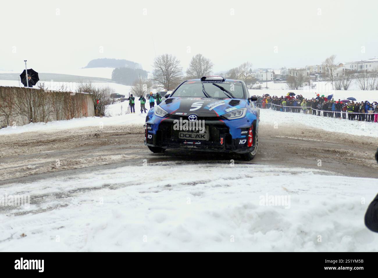 Czech Filip Mares, Radovan Bucha with Toyota GR Yaris Rally2 compete during the 38th LKW FRIENDS ...