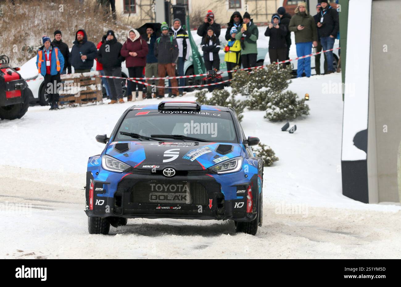 Czech Filip Mares, Radovan Bucha with Toyota GR Yaris Rally2 compete during the 38th LKW FRIENDS ...