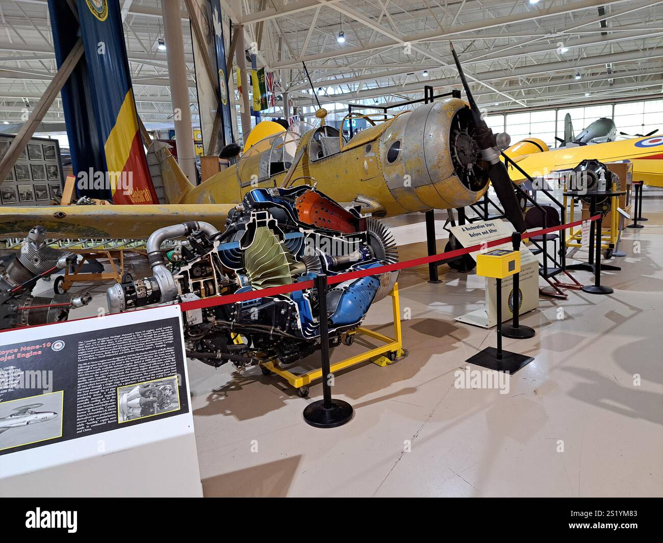 Rolls-Royce Nene-10 turbojet engine at Canadian Warplane Heritage ...