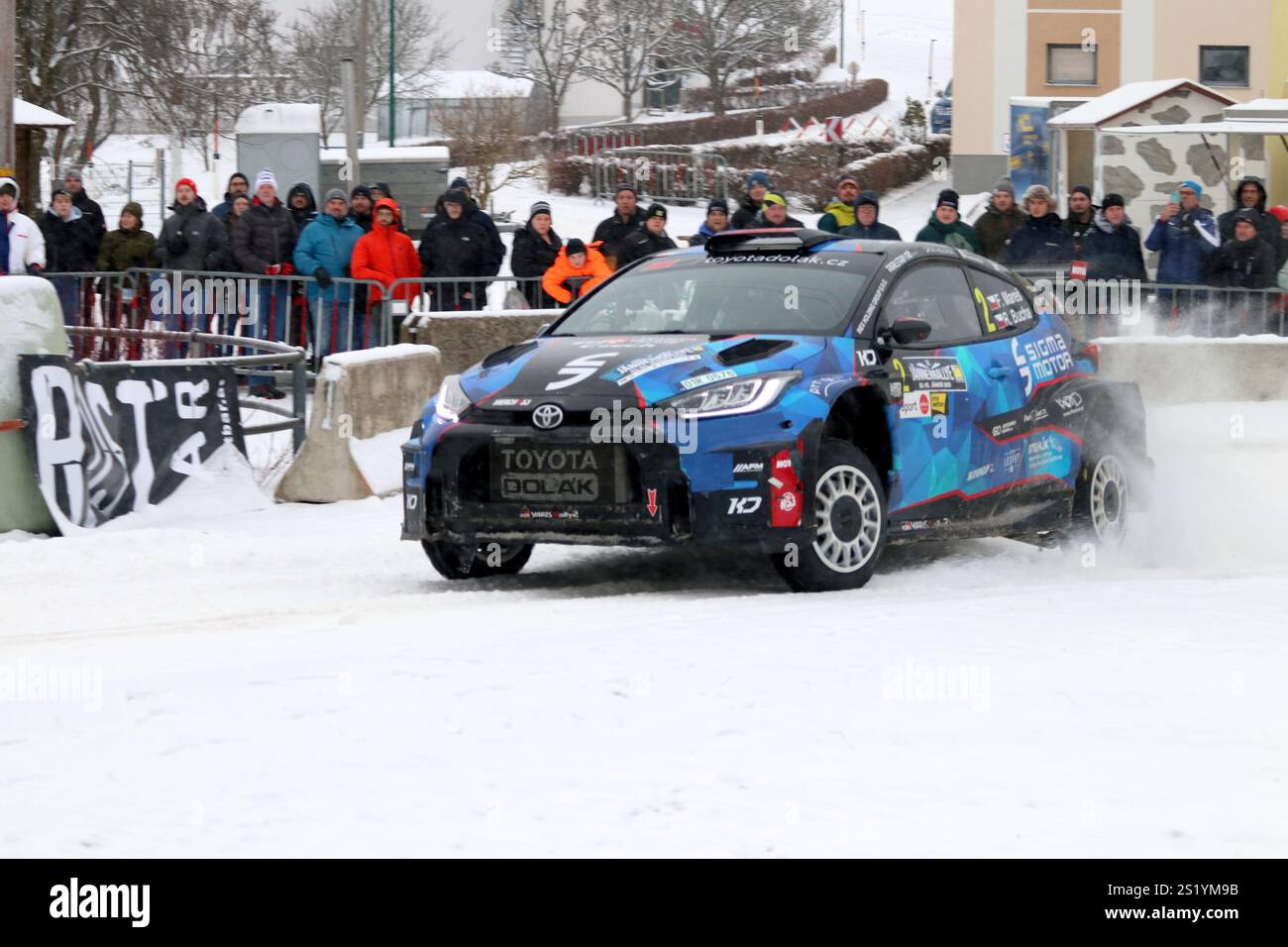 Czech Filip Mares, Radovan Bucha with Toyota GR Yaris Rally2 compete during the 38th LKW FRIENDS ...