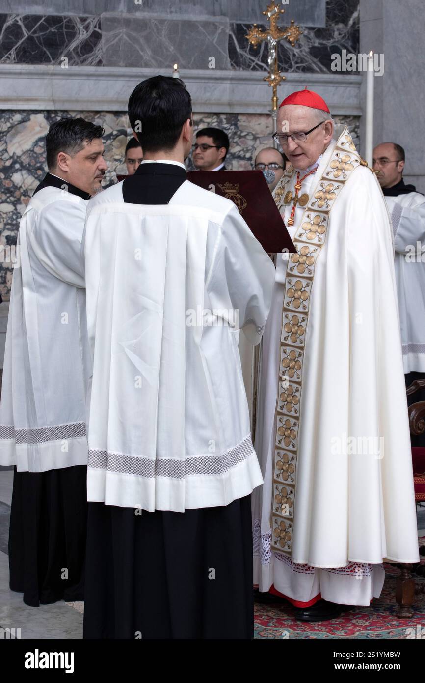 Rome, Italy, 5 January 2025. Cardinal James Michael Harvey opens the ...