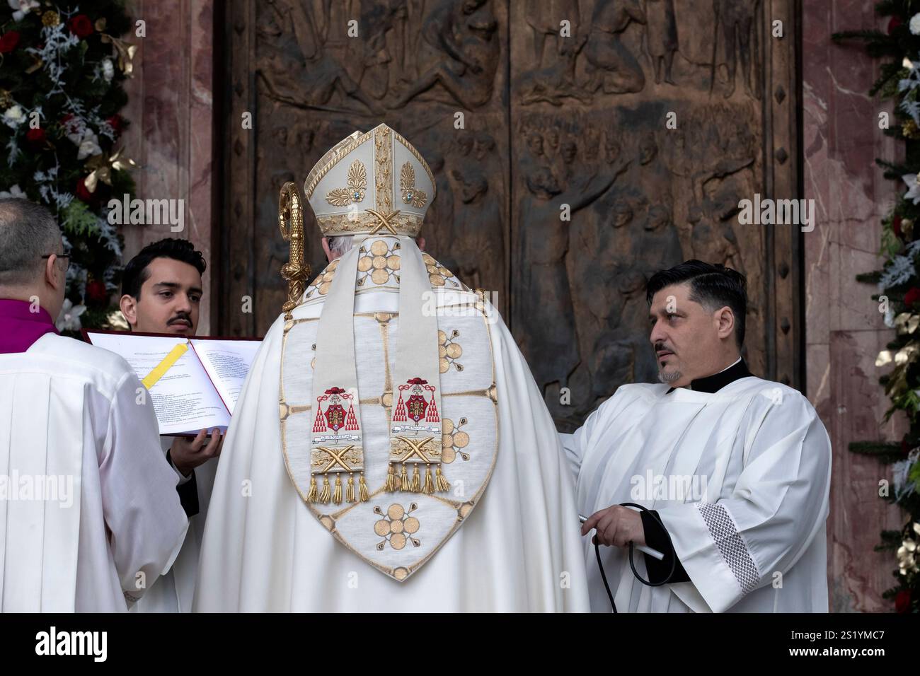 Rome, Italy, 5 January 2025. Cardinal James Michael Harvey opens the ...