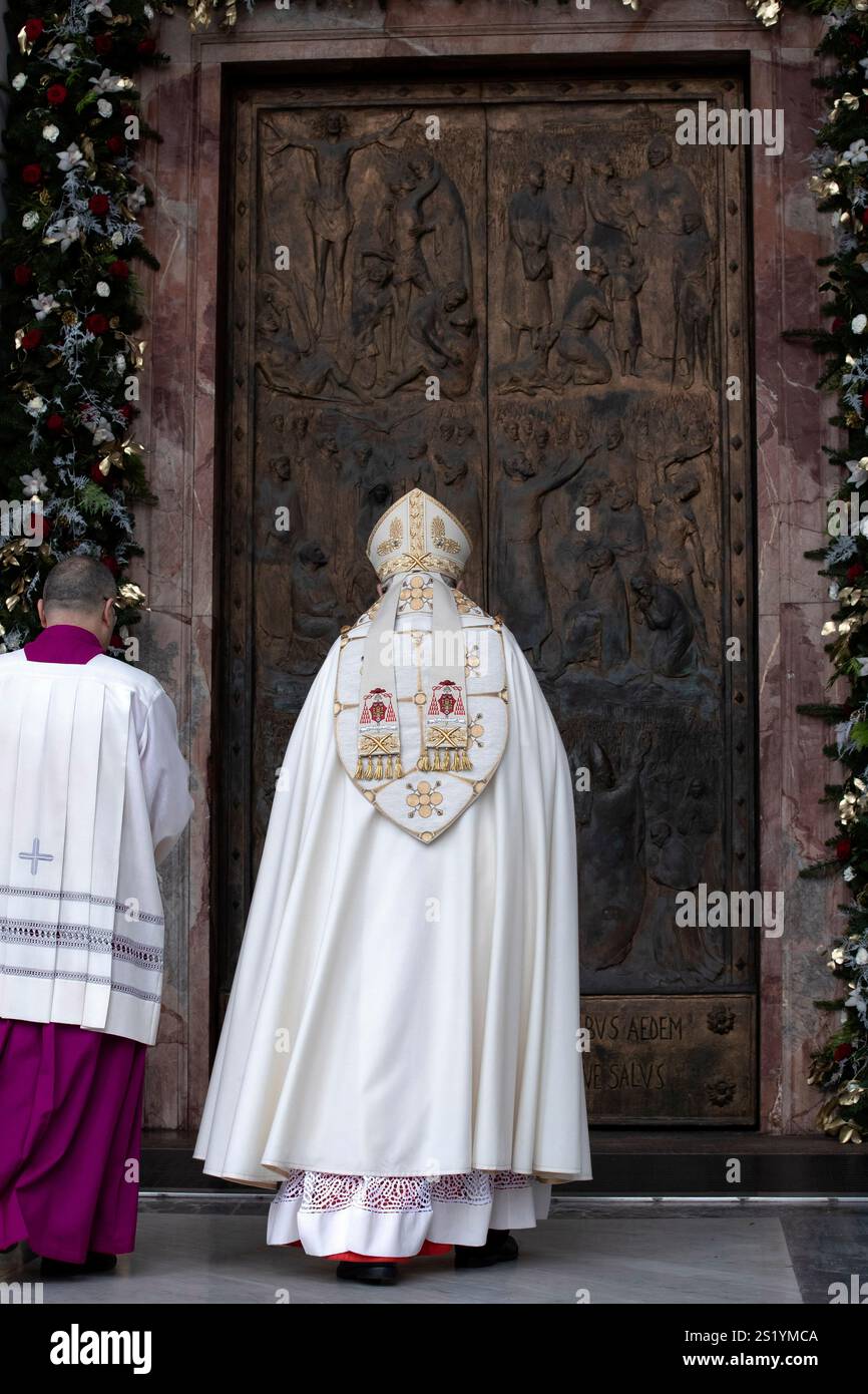 Rome, Italy, 5 January 2025. Cardinal James Michael Harvey opens the ...