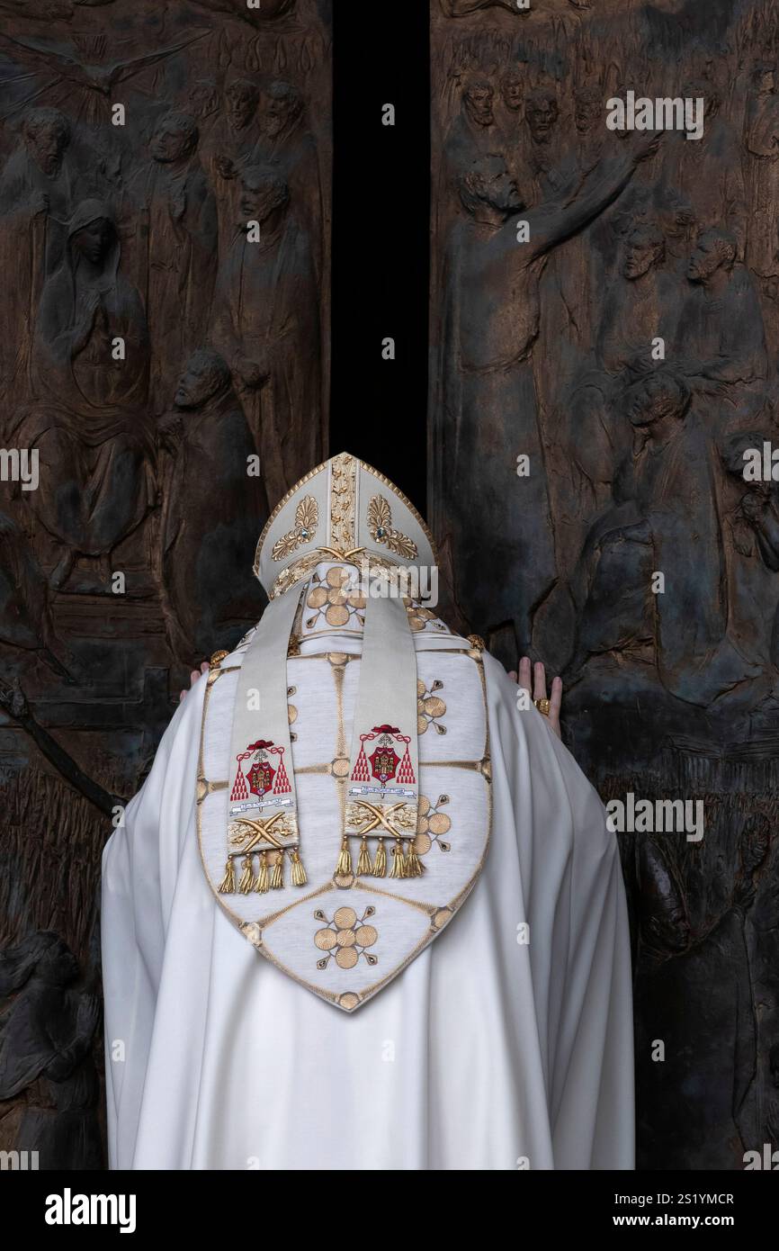 Rome, Italy, 5 January 2025. Cardinal James Michael Harvey opens the ...