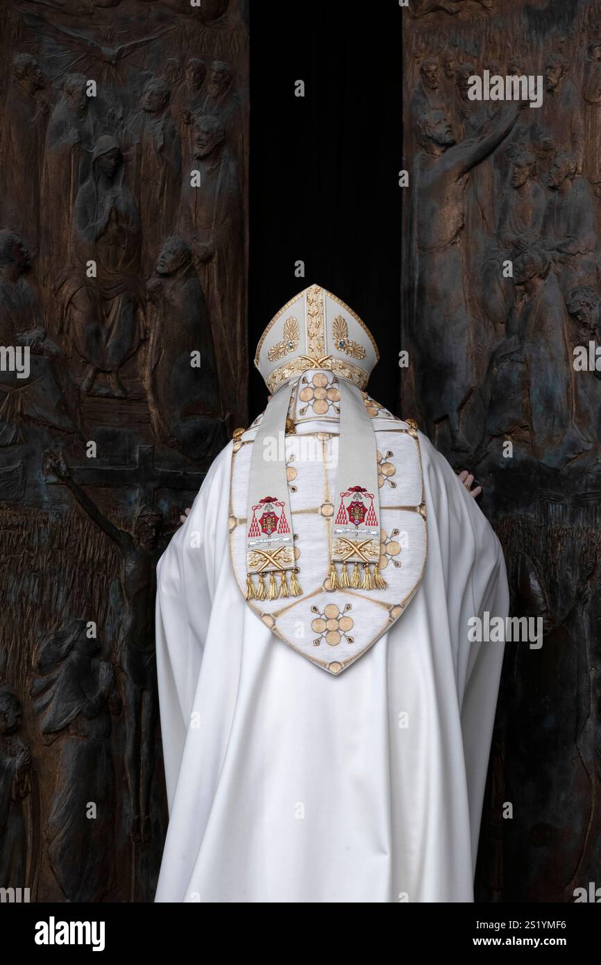 Rome, Italy, 5 January 2025. Cardinal James Michael Harvey opens the ...