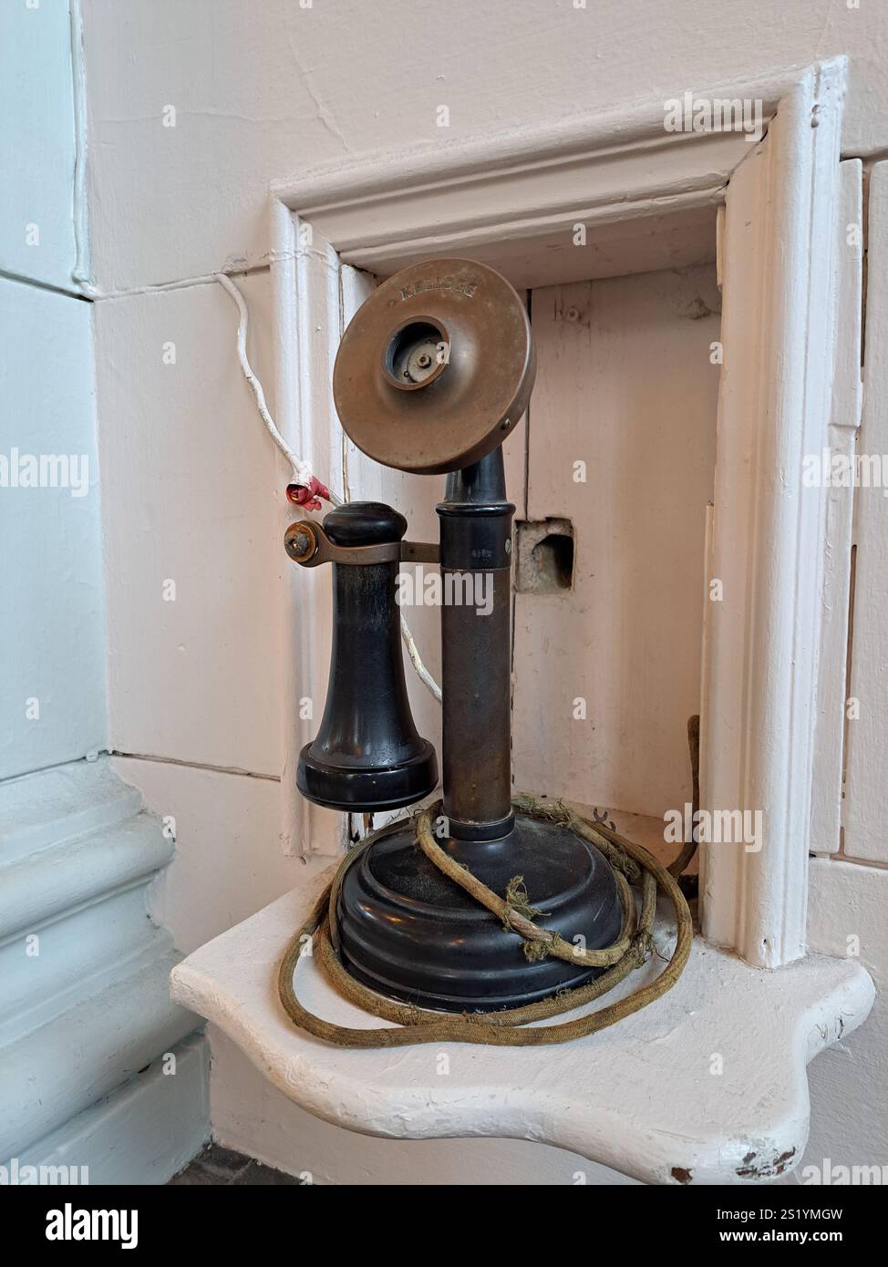 Black telephones in museum phone hi-res stock photography and images ...