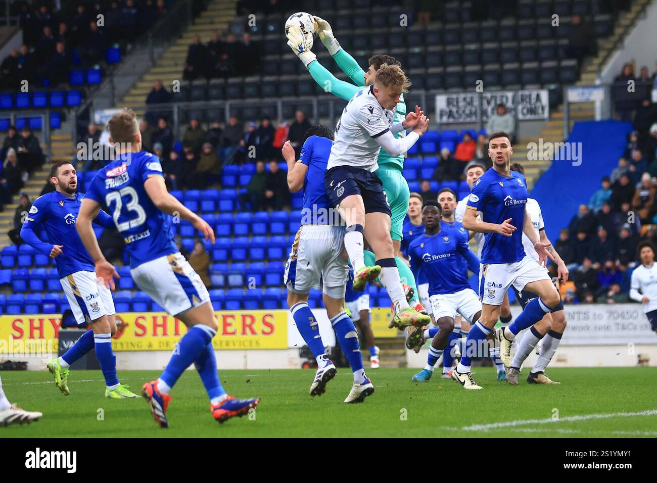 Perth, Scotland. 5th January 2025; McDiarmid Park, Perth, Scotland ...