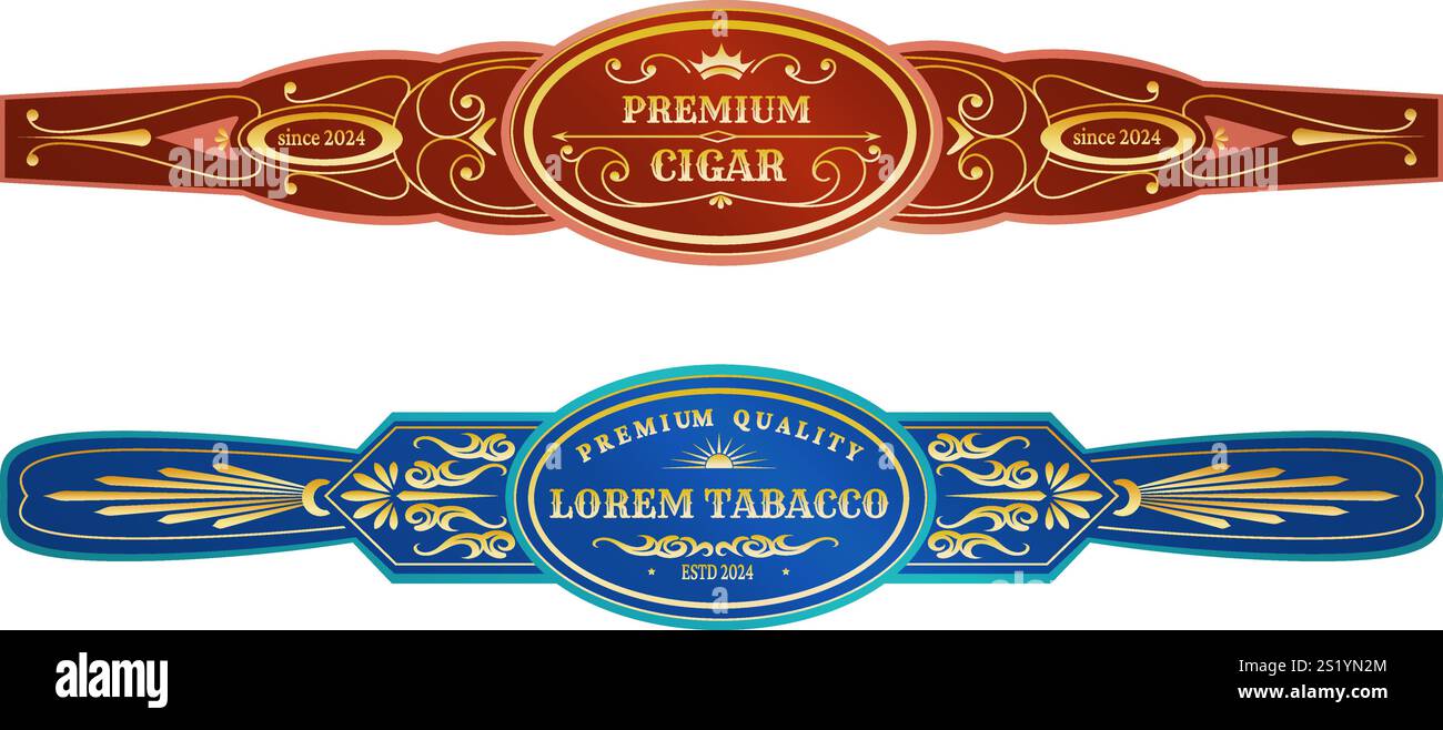 Craft cigar label Stock Vector Image & Art - Alamy